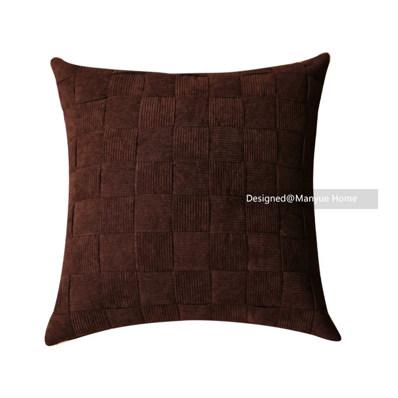 Chic Подушка с вкладышем, 45x45см, коричневый для дома