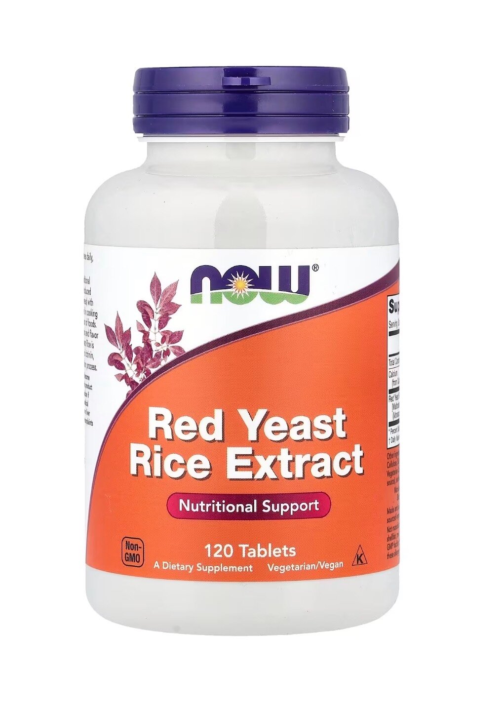 Now foods красный ферментированный рис в форме экстракта 1200 мг 120 таблеток