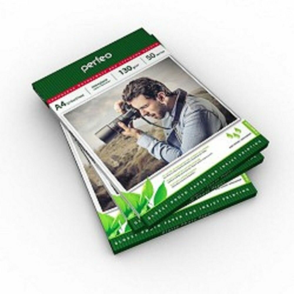 Perfeo PF-GLA4-130/50 Бумага Perfeo глянцевая 50л, А4 130 г/м2