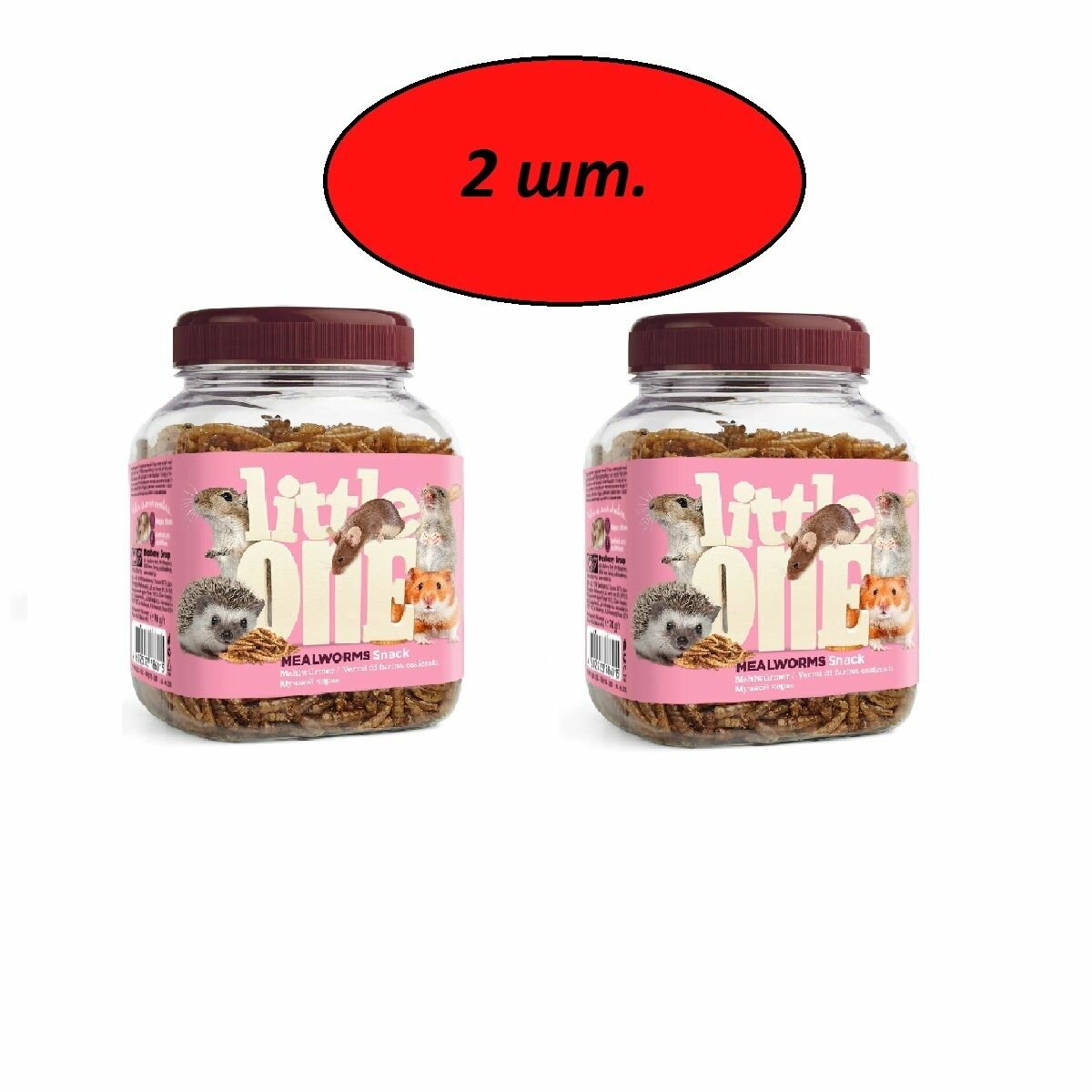 Little One Лакомство для грызунов Мучной червь 70г (2 штуки)