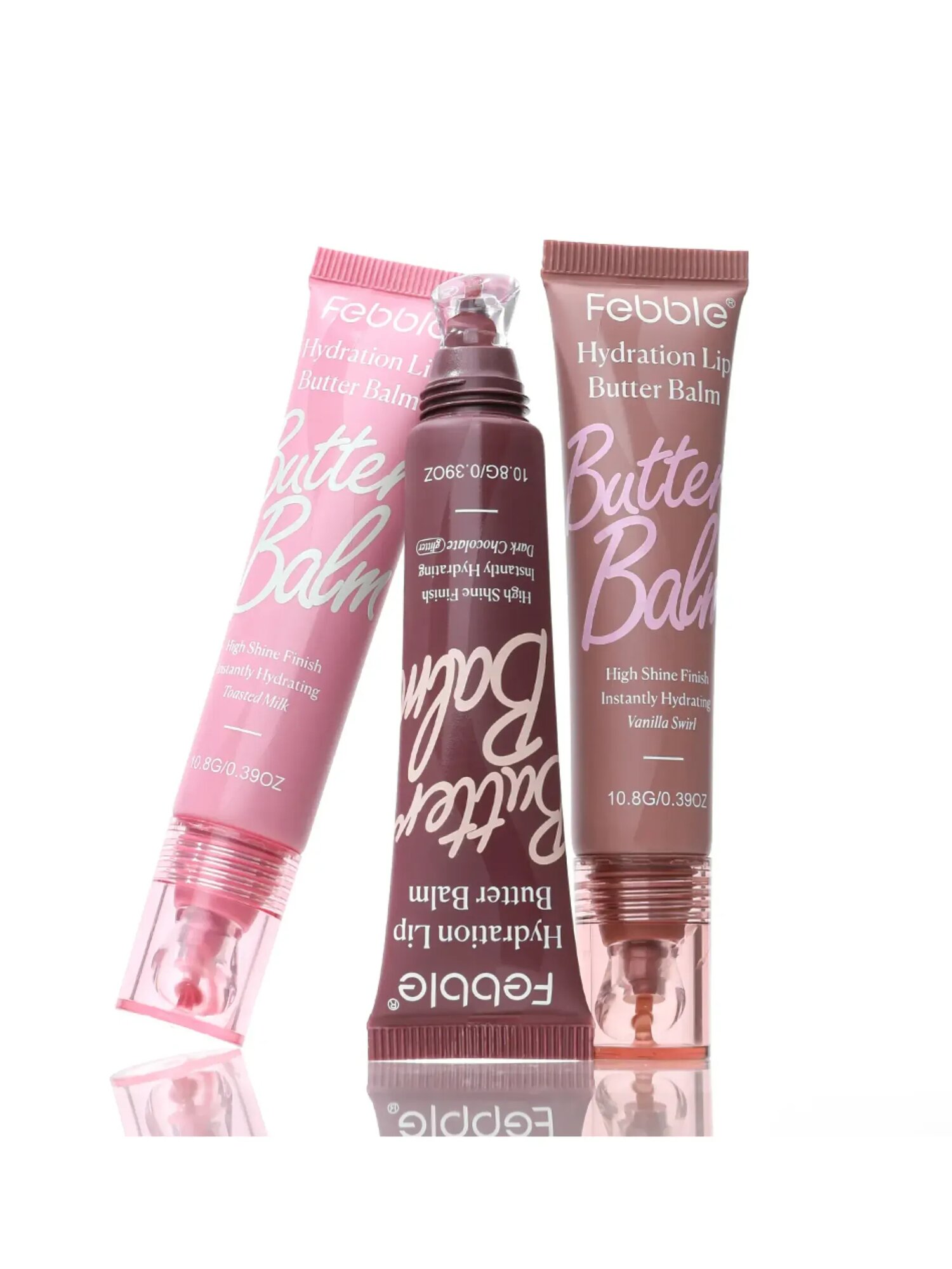 Бальзам для губ Febble "Hydration Lip Butter", гелевый, питание и увлажнение, светло-коричневый — фото 1