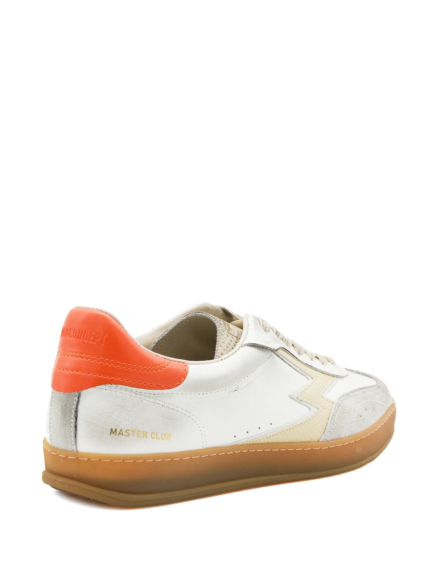 Кроссовки MOACONCEPT Lightning-bolt patch panelled sneakers, размер 45, белый — фото 1