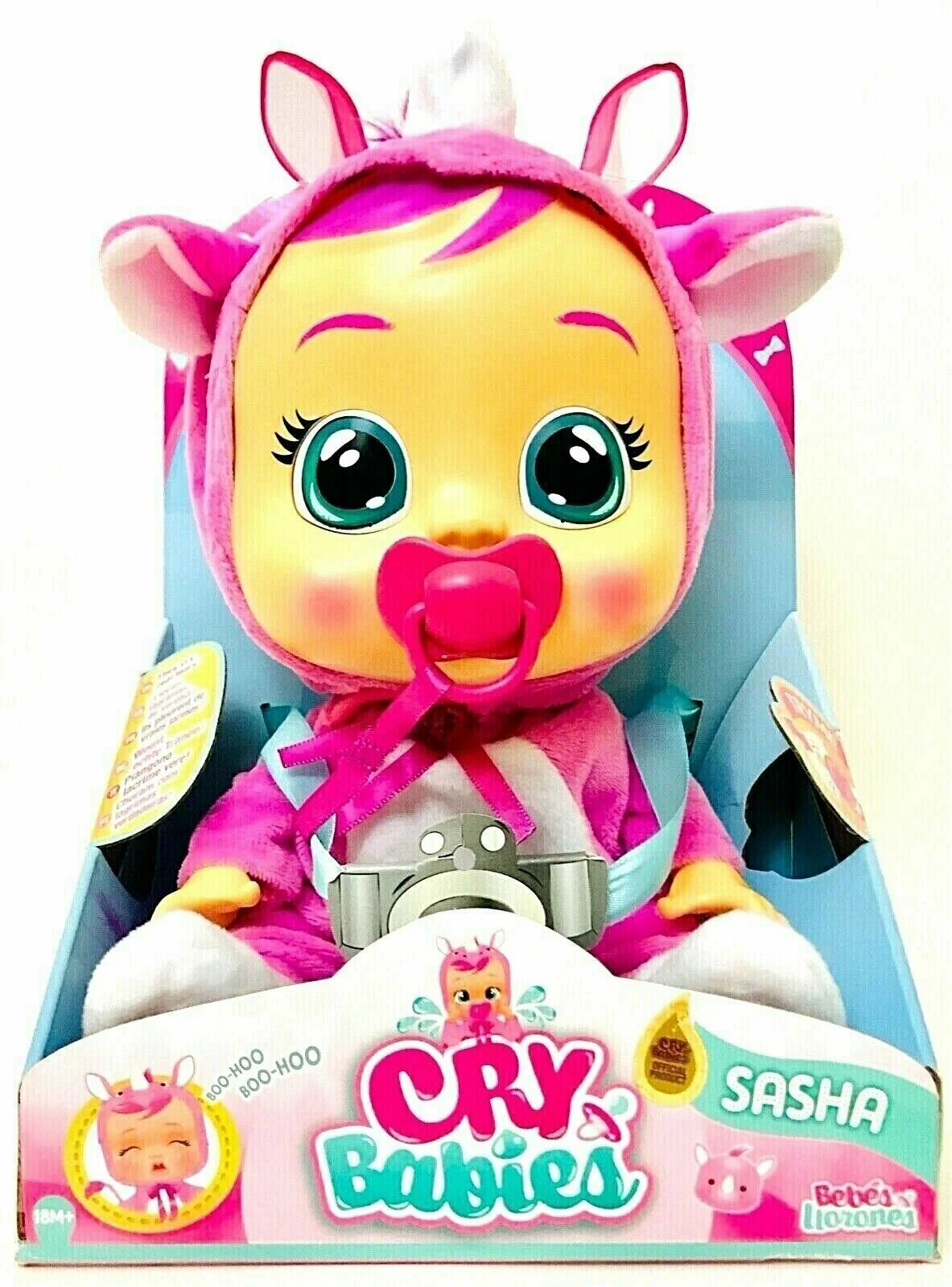 Игрушка Кукла Cry Babies Плачущий младенец Sasha, 30 см, 93744