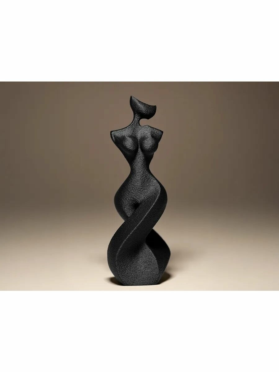 Абстрактная скульптура женской формы 3D печать из пластика