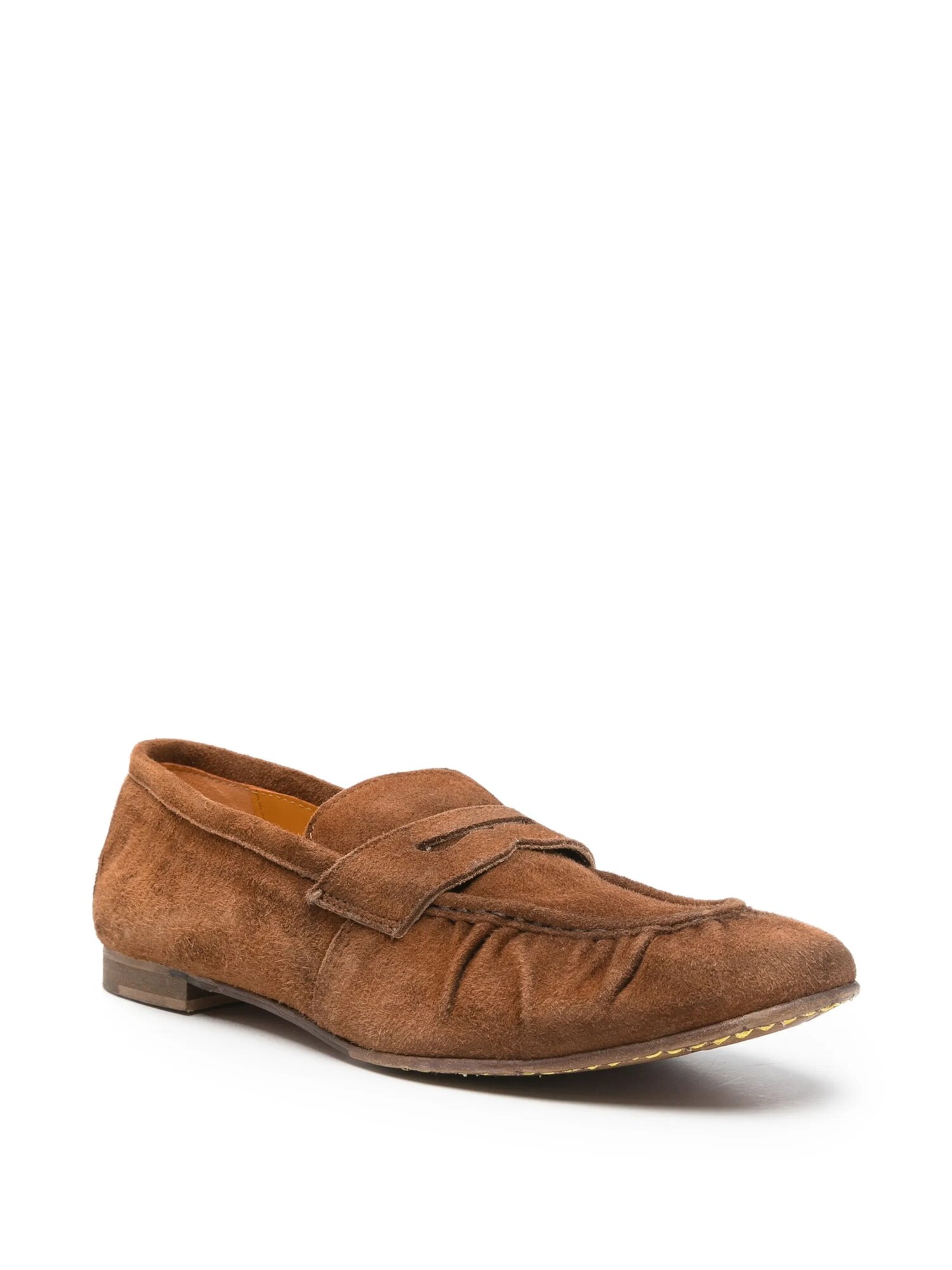 Лоферы F.LLI RENNELLA Suede penny loafers, размер 40, brown — фото 1