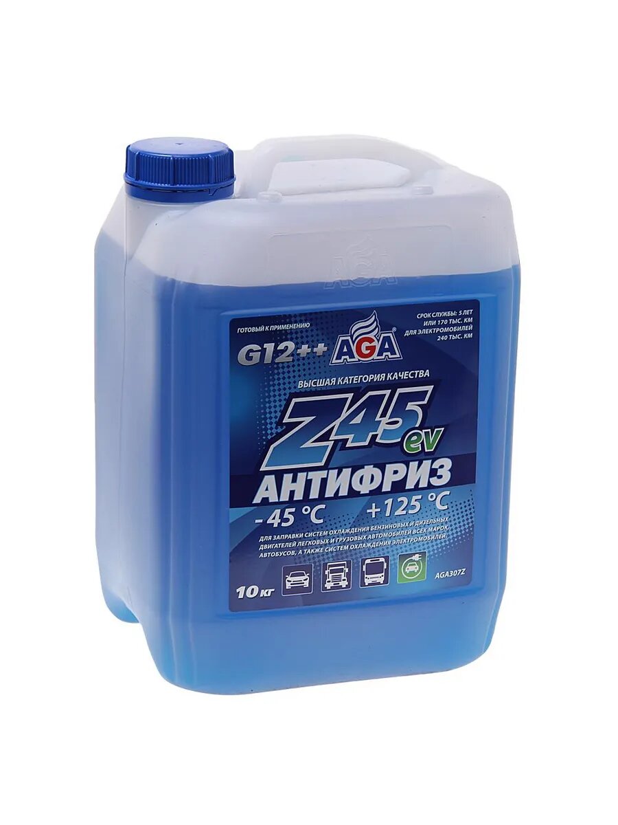 Антифриз синий -45C 10кг Antifreeze G12++ AGA