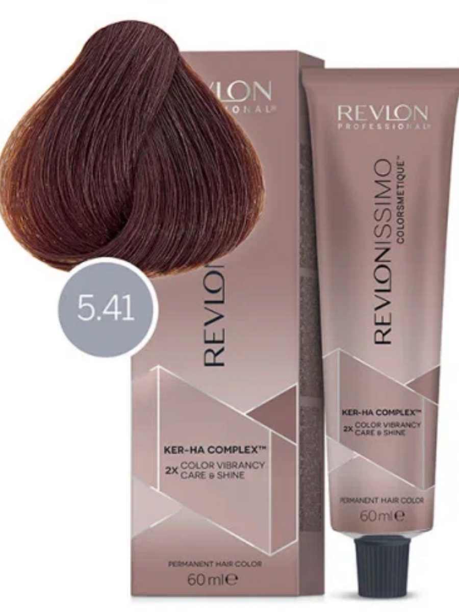 Краска Revlon Professional Revlonissimo Colorsmetique Care & Shine с гиалуроновой кислотой перманентная, 5.41
