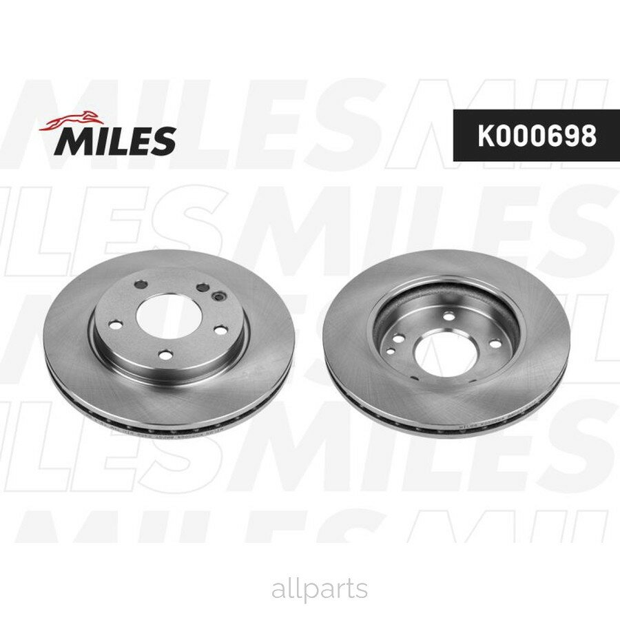 MILES K000698 Диск тормозной MERCEDES A-CLASS W168 140-190 передний D 260мм.