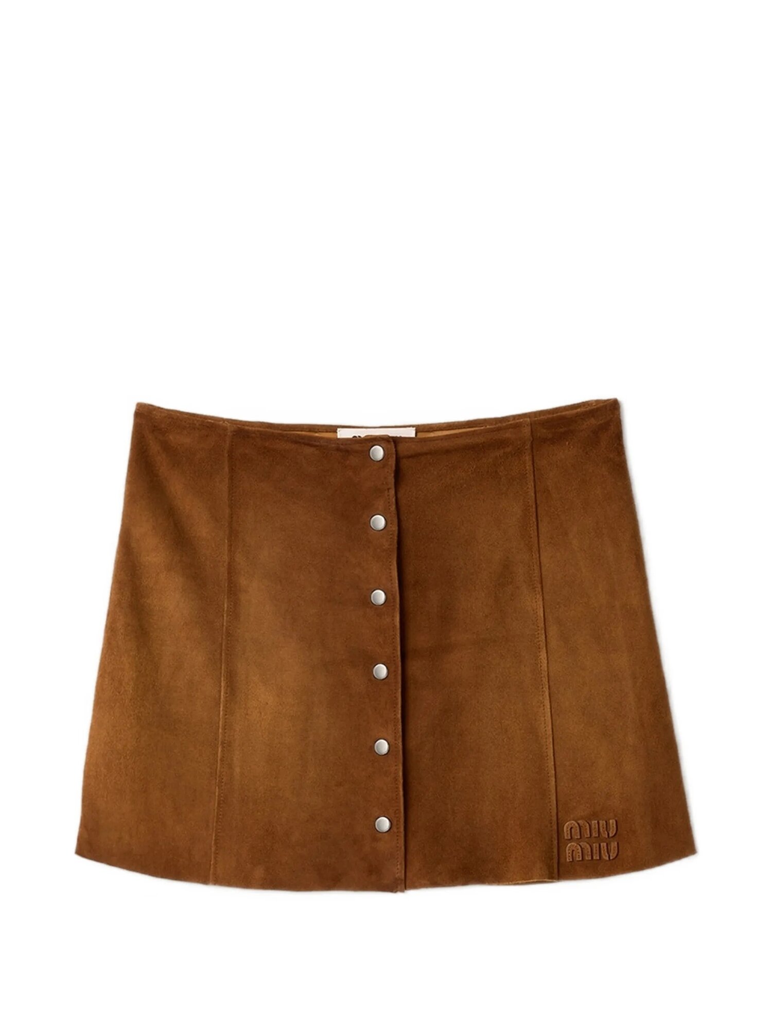 Юбка Waxed suede miniskirt