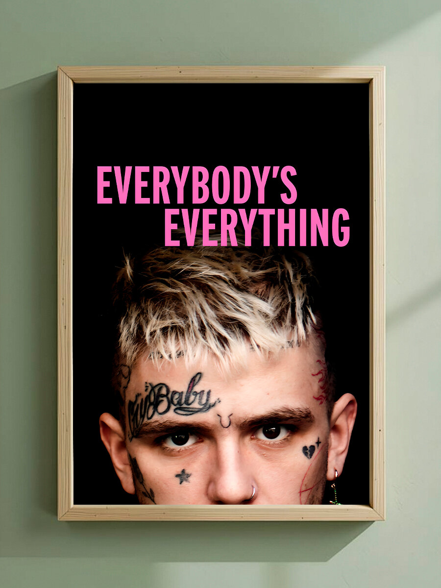 Постер, плакат на стену "Leel Peep Рэпер" 42 см х 29,7 см (А3)