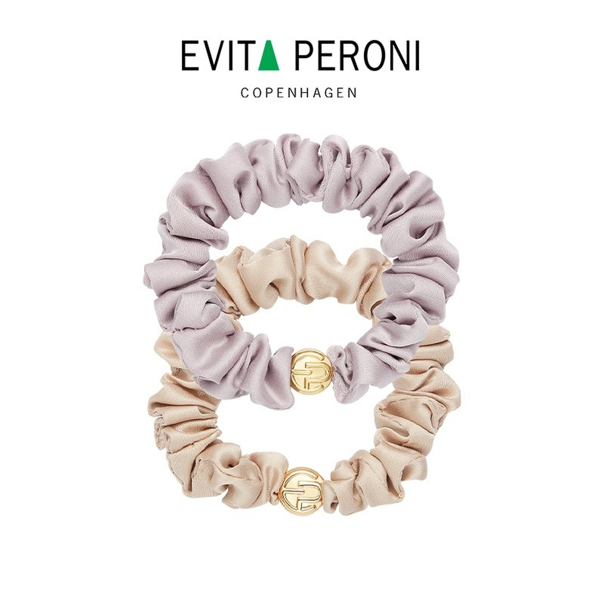 Набор резинок для волос Evita Peroni, Дания, полиэстер, диаметр 7 см, 2 шт.