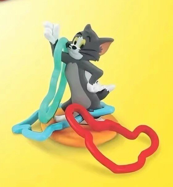 Игрушки «Тома и Джерри» McDonald's 2025 года, детский счастливый рай Tom Cat Jerry Mouse M Ji, украшение для рабочего