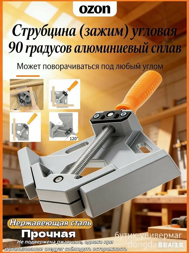 Струбцина Угловая 210 мм, 1 шт.