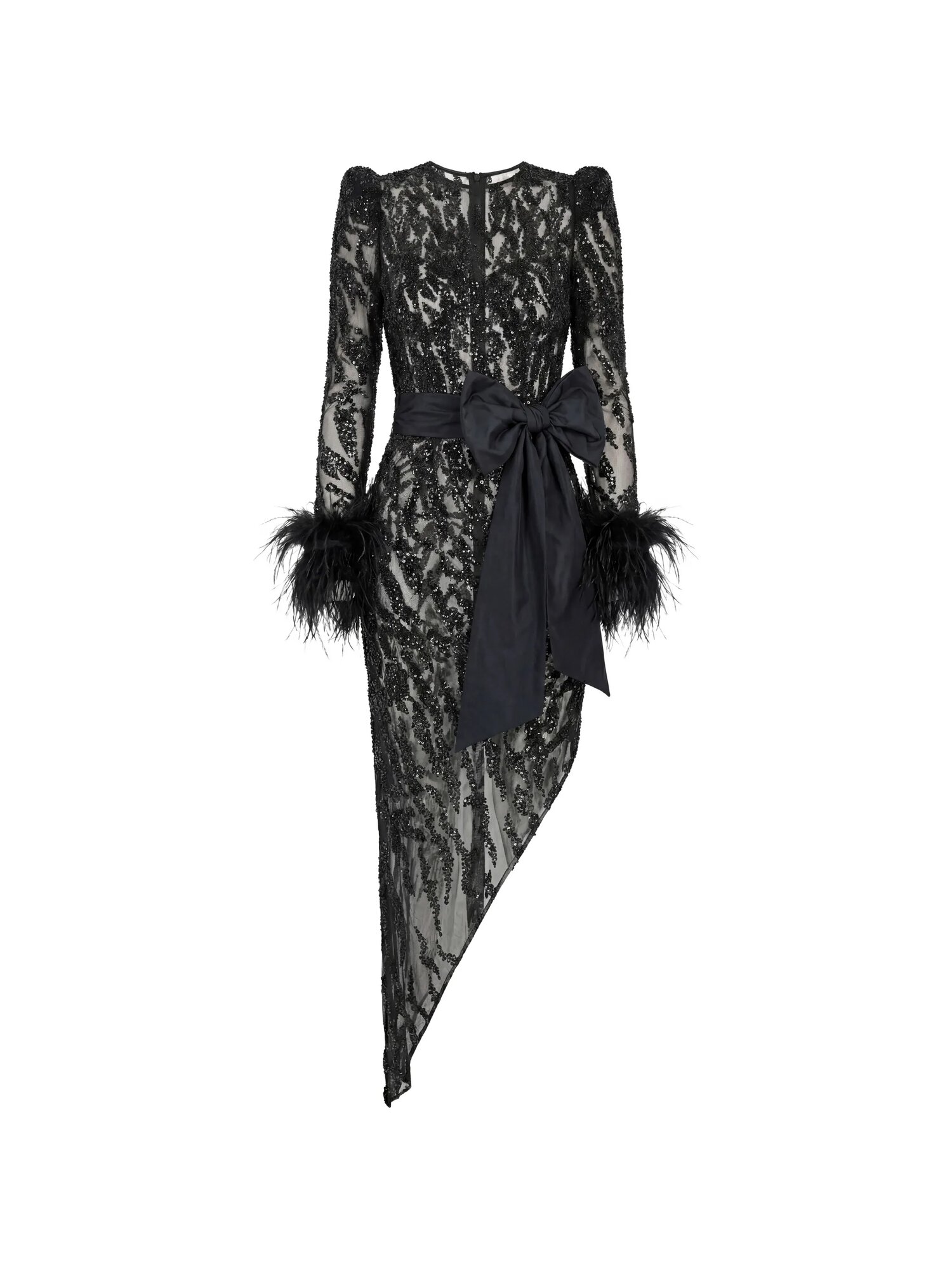 Платье Sequin-embroidered midi dress
