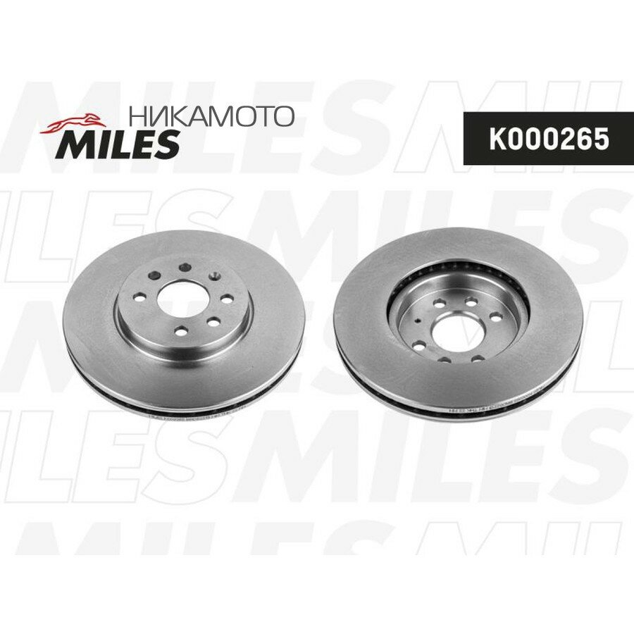 MILES K000265 Диск тормозной передний D280мм. вентилируемый OPEL ASTRA 04-10/MERIVA 03-10 (TRW DF4318) K000265