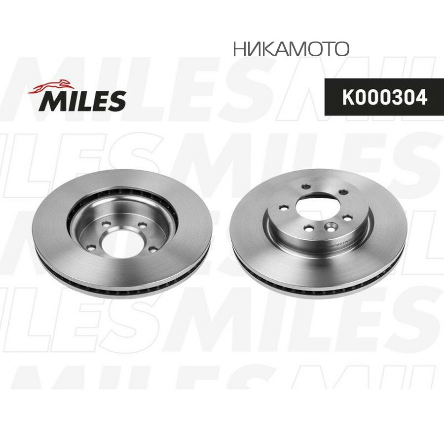 MILES K000304 Диск тормозной LAND ROVER DISCOVERY 2.7D 04-/RANGE ROVER SPORT 2.7D 05- передний