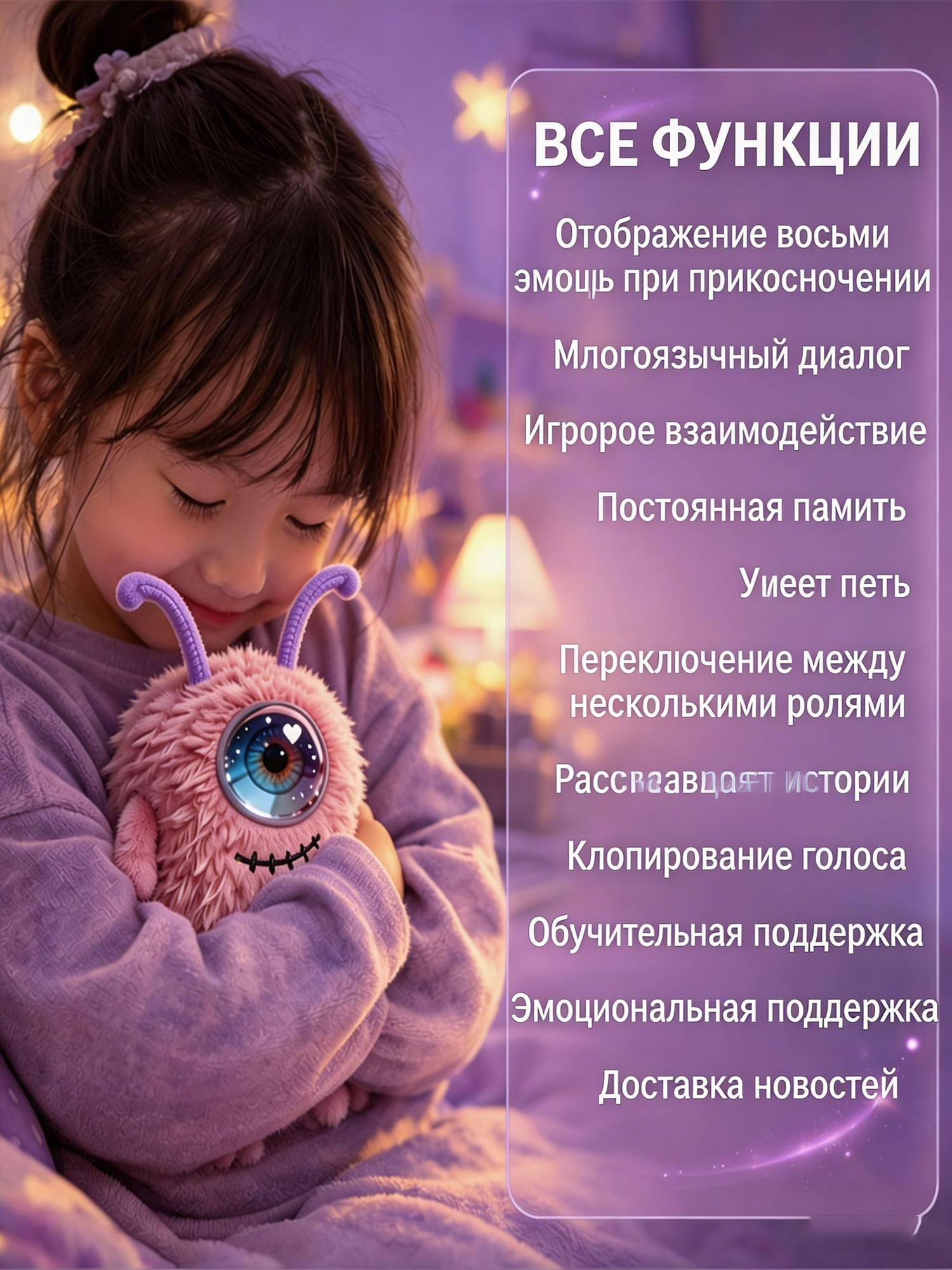 Космический AI-компаньон: Говорящий брелок-питомец. Умная игрушка для общения. Идеальный изысканный подарок