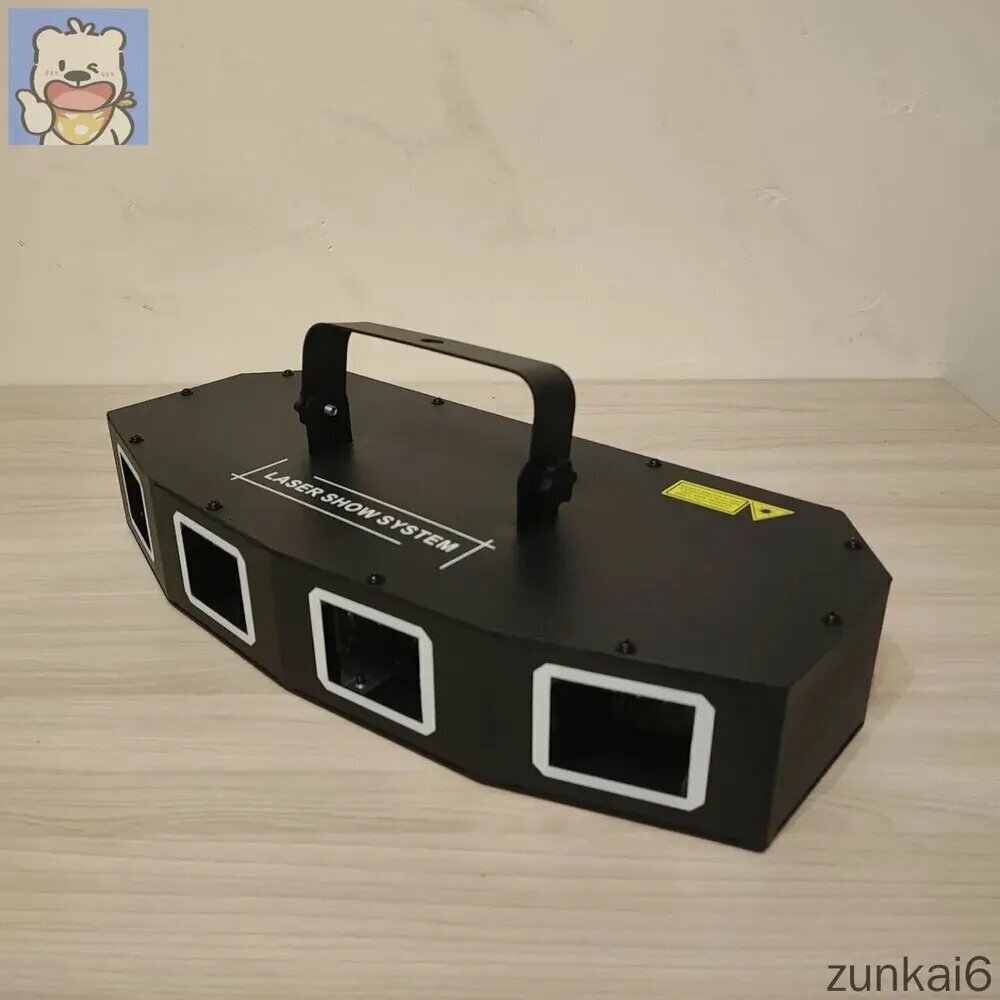 Лазерный проектор, RGB, 50 анимаций, полноцветный, 4 x 500мВт, для помещения