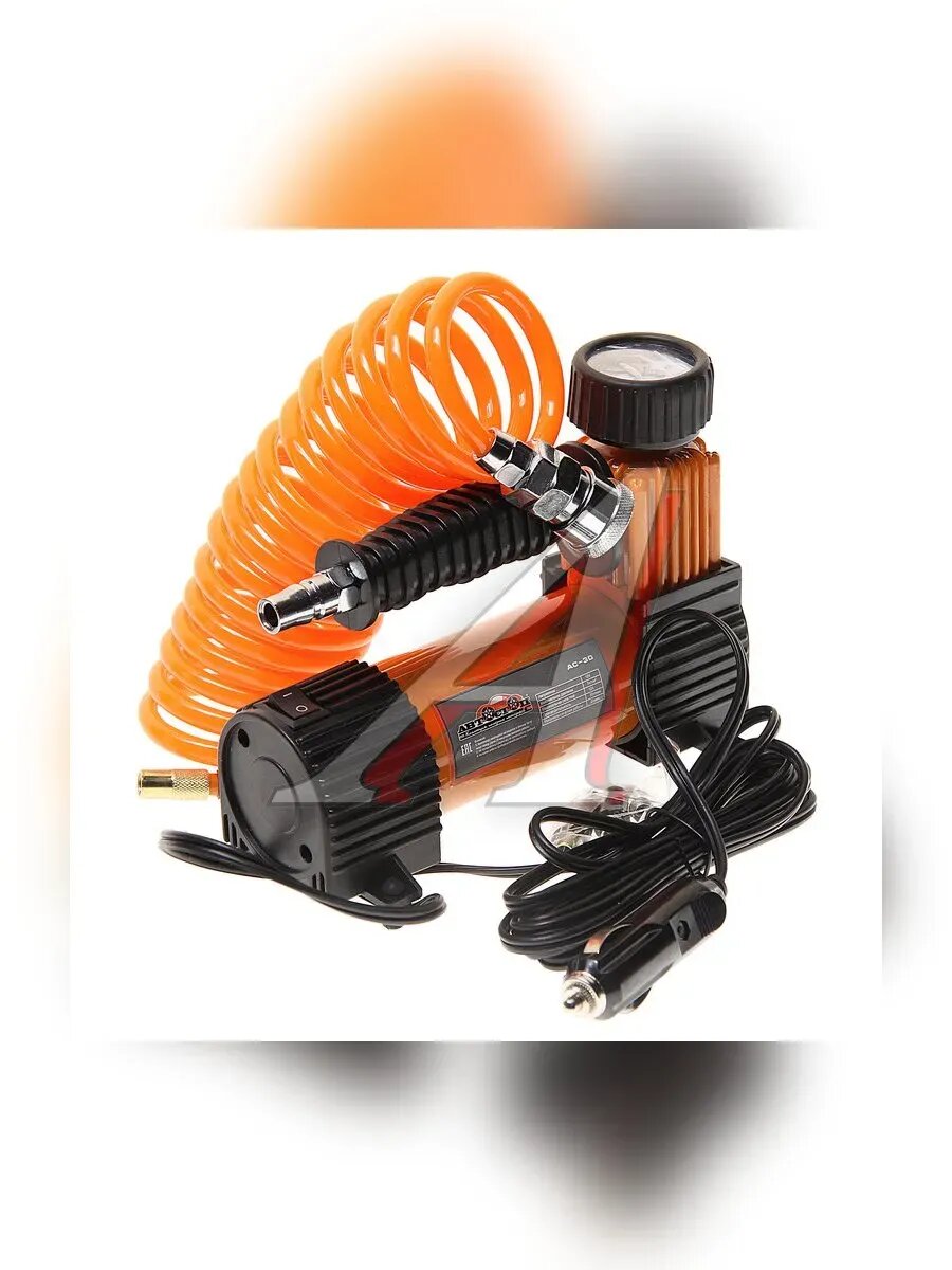 Компрессор автостоп 12V 30л/мин, медный мотор