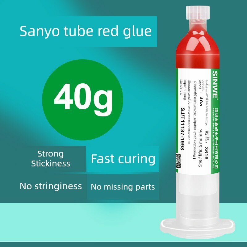 SMT PCB Приклеивающийся Клей Универсальный Трубка Sanyo 40 г для Электронной Производства, Высокотемпературная Пайка