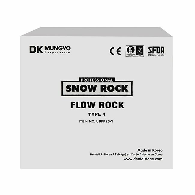 Супергипс жидкотекучий Flow Rock цокольный, низк. коэф. расшир-я, кл. 4, желтый, 1кг, бумаж. упак.