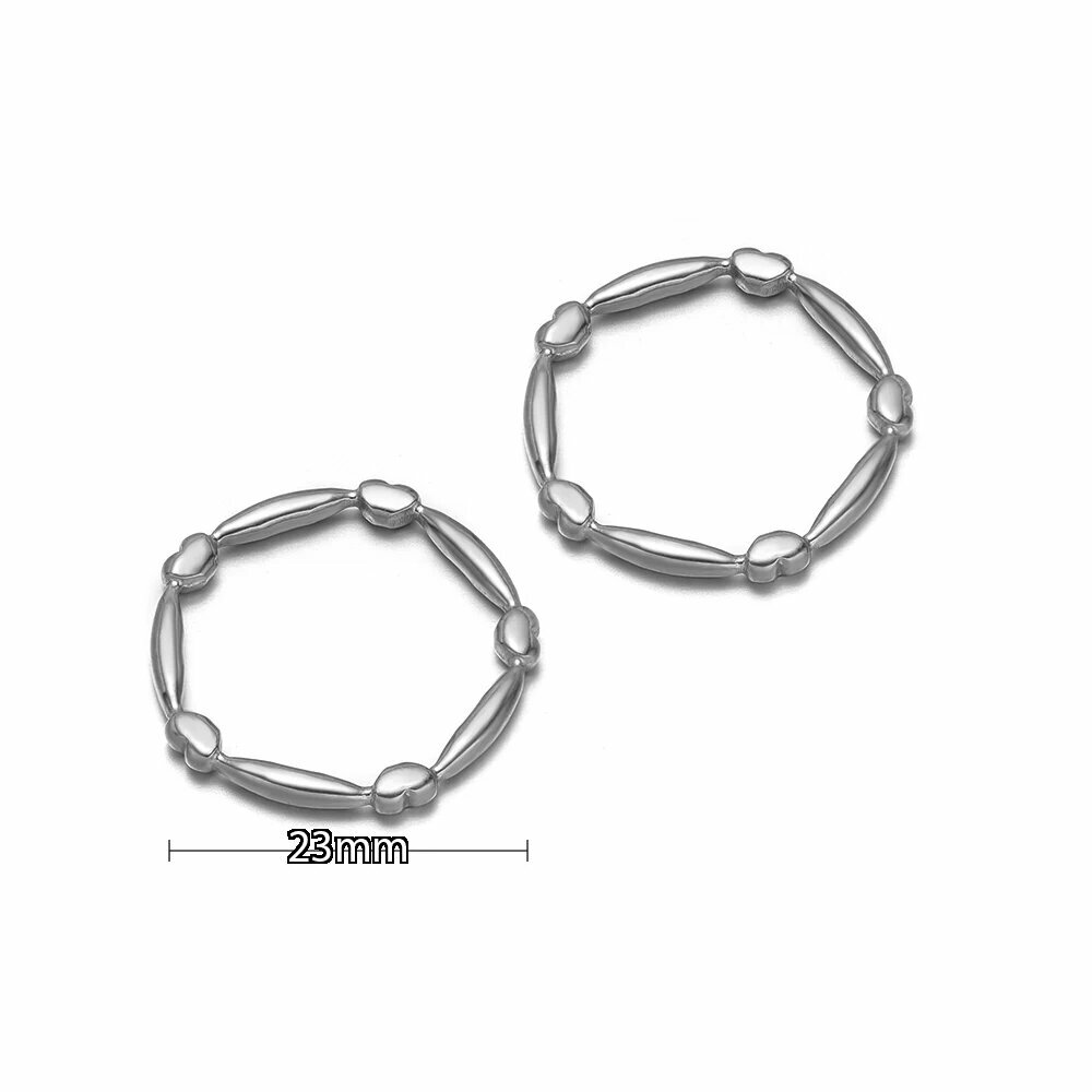 Кольца из нержавеющей стали Semitree, Steel 23