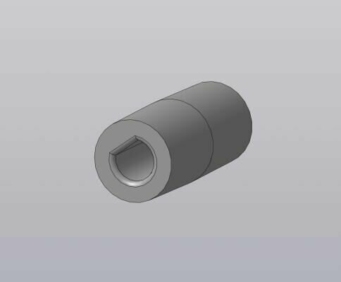 Муфта соединения вала и тросика триммера квадрат 6мм (3D печать.10006)
