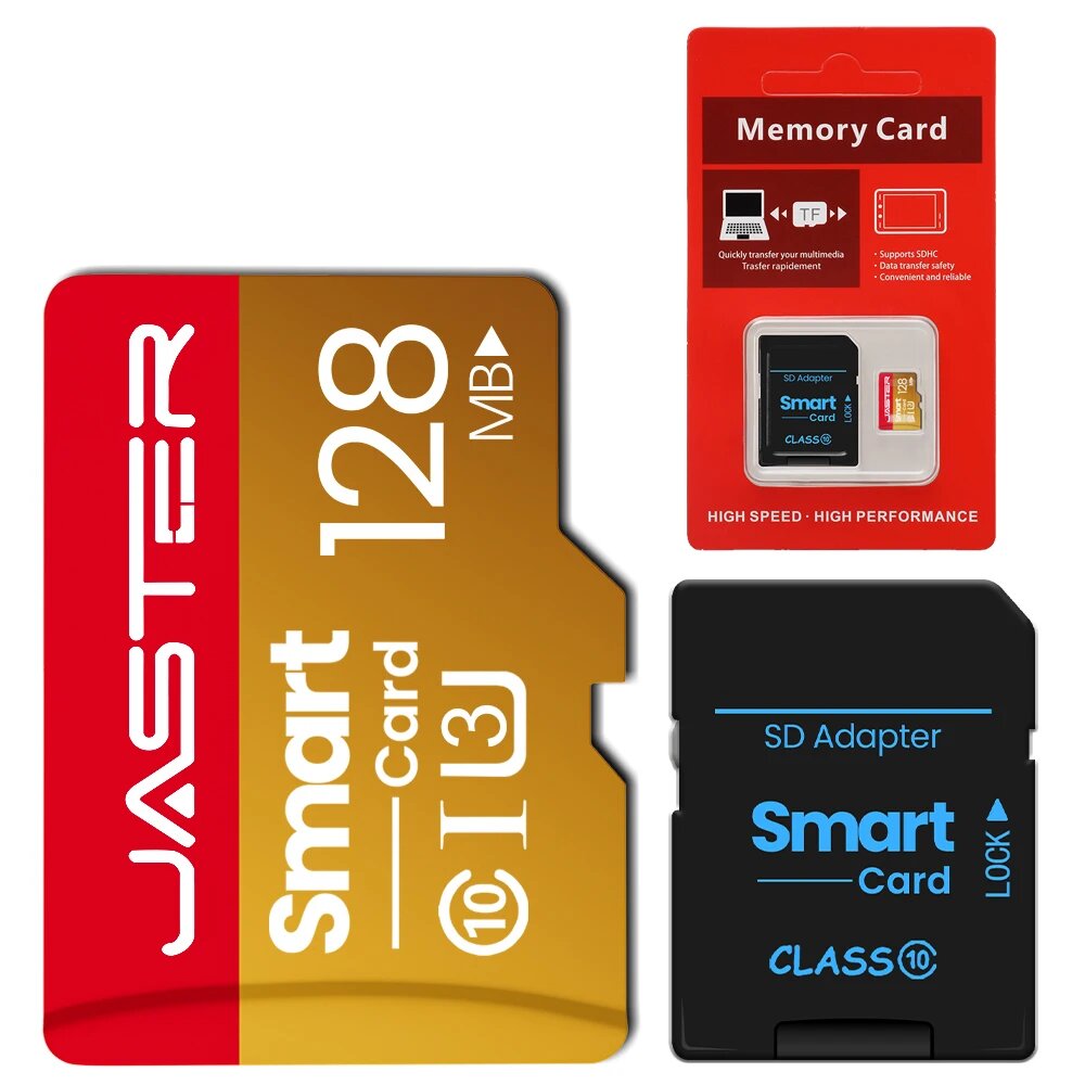 JASTER карта памяти MicroSD 128MB Class 10