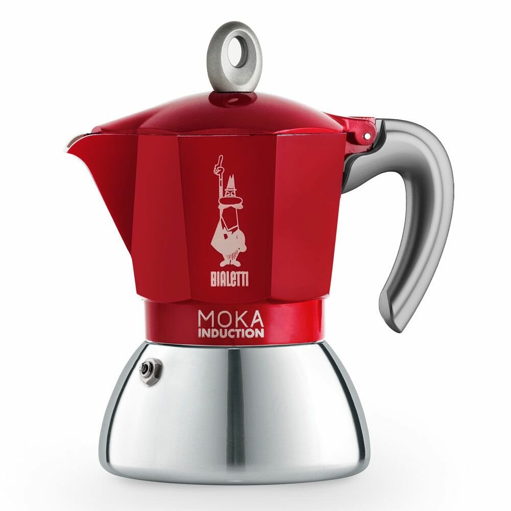 Гейзерная кофеварка Bialetti Moka Induzione Red 2 порций (90 мл) цвет красный