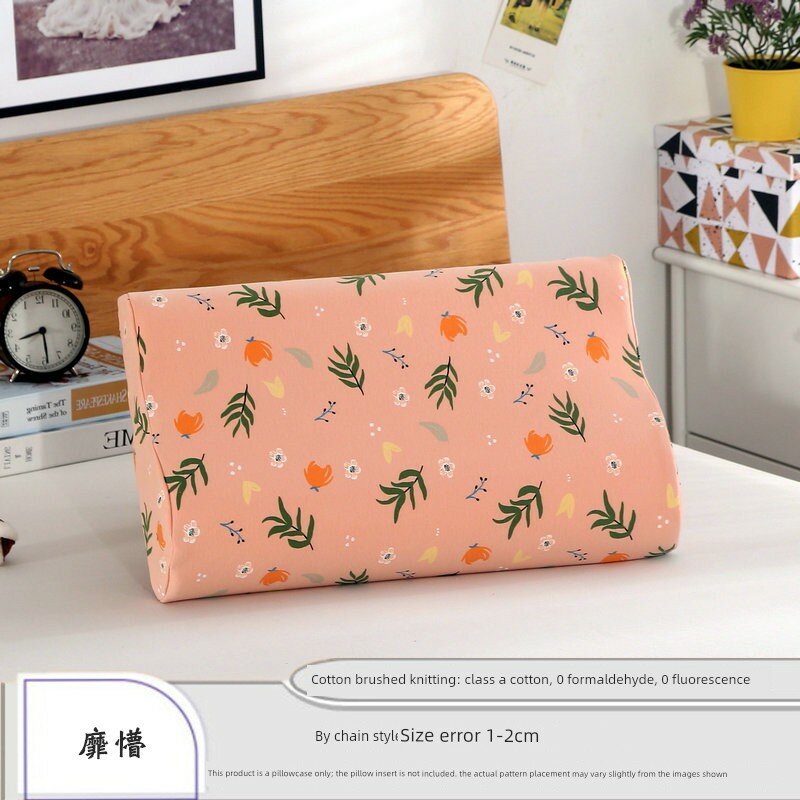 Подушка Baby Little Nest TPE Deep Sleep 5334 с хлопковой эластичной трикотажной наволочкой Grid Wave, не дающей