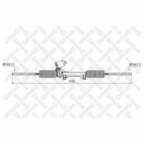 Рейка рулевая Stellox 0035046sx для Citroen Berlingo, Xsara; Peugeot Partner