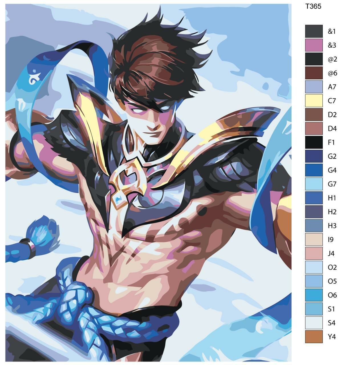Картина по номерам Т365 "Mobile Legends: вейл" 40Х50
