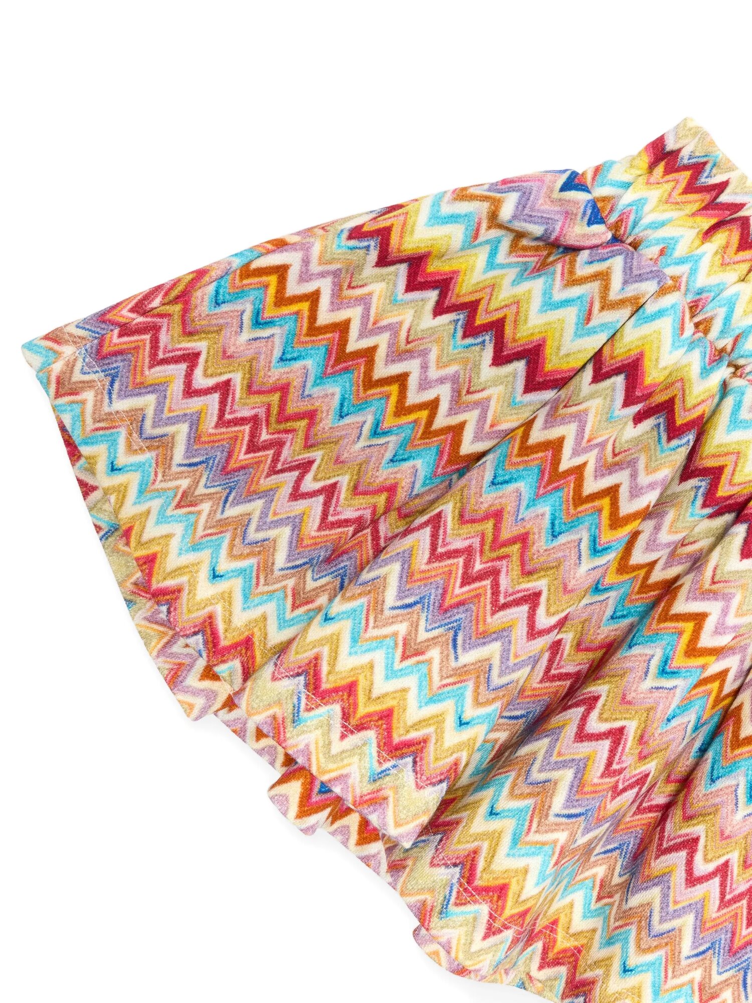 Юбка Missoni Zigzag-print pleated mini skirt, размер 6 лет, оранжевый — фото 1