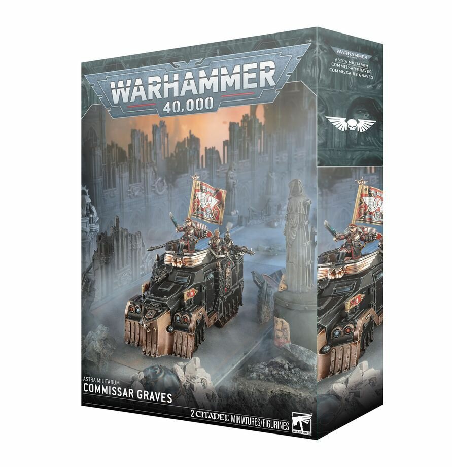 Набор миниатюр для настольной игры Warhammer 40000 - Astra Militarum: Commissar Graves