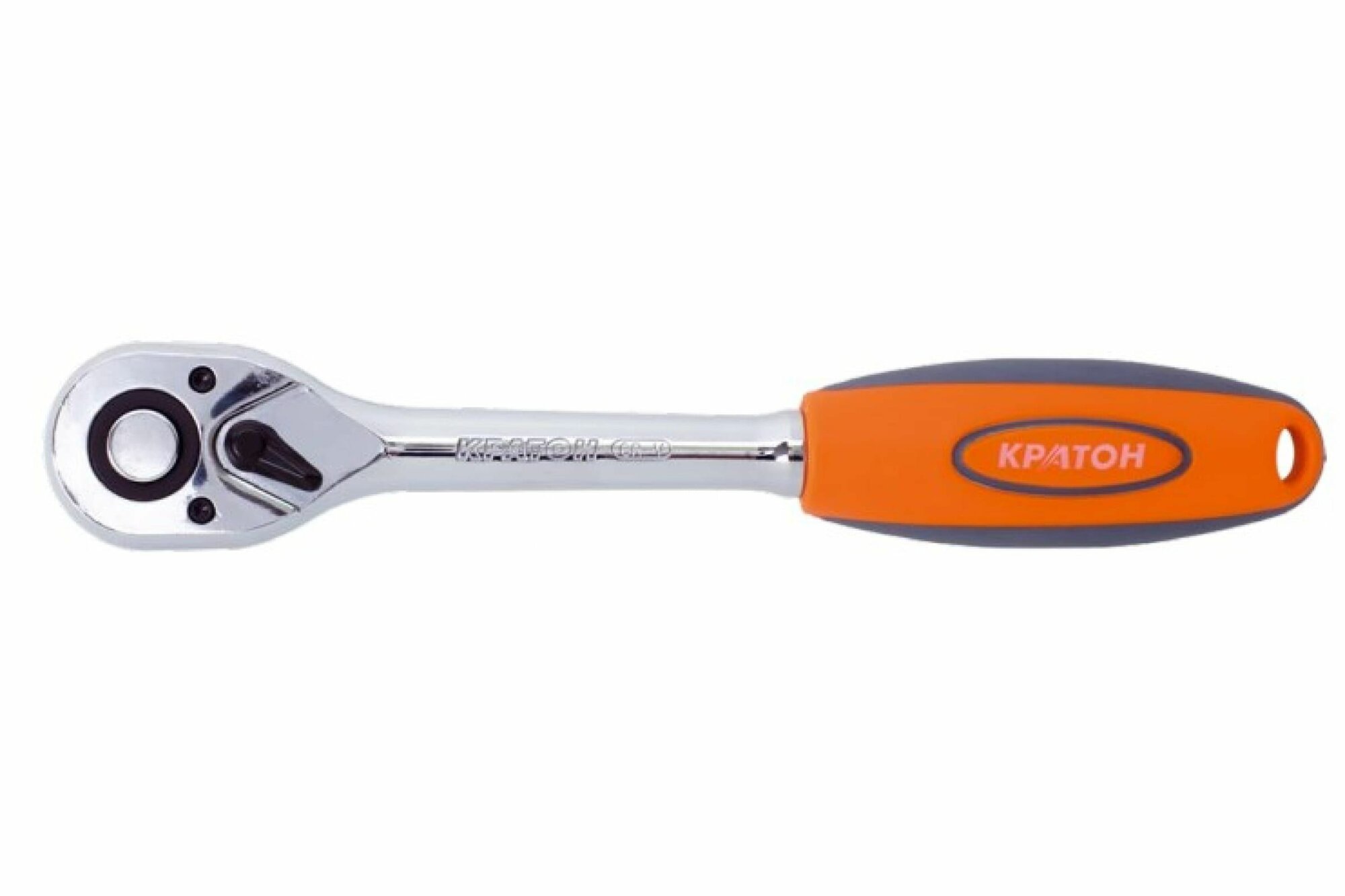 Ключ-трещотка Кратон с обрезиненной ручкой 1/2" (72зуб.), арт. 2 28 08 014