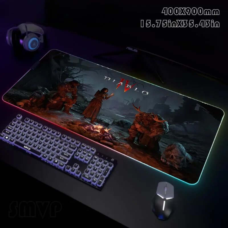 Коврик для мышки, XXL, коричневый, черный