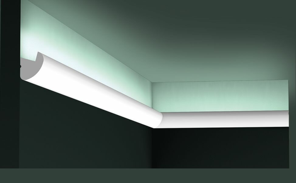 Карниз для Скрытого Освещения Гибкий Orac Decor CX188F Д200xШ3xВ3.4 см Лепнина из Дюрополимера / Орак Декор.