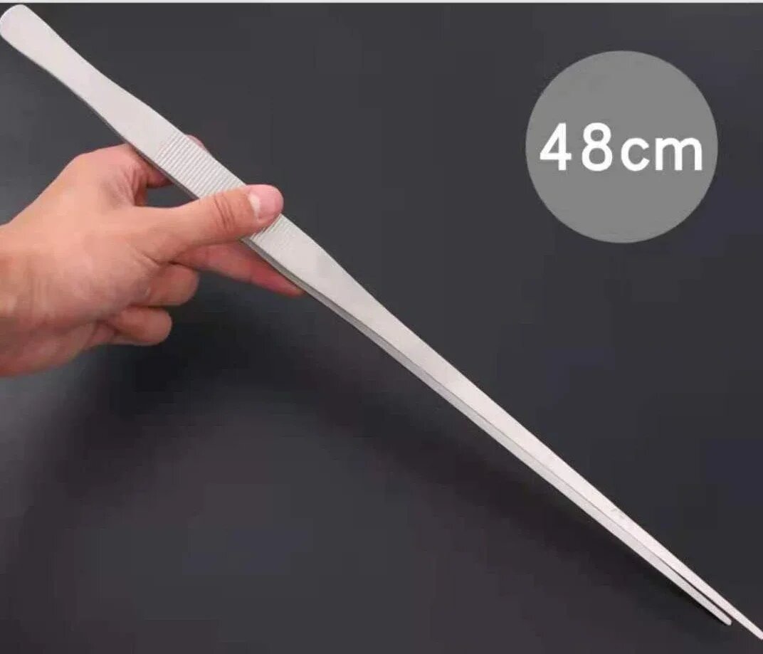 Щипцы для кормления рептилий из нержавеющей стали 48 см 48cm Straight