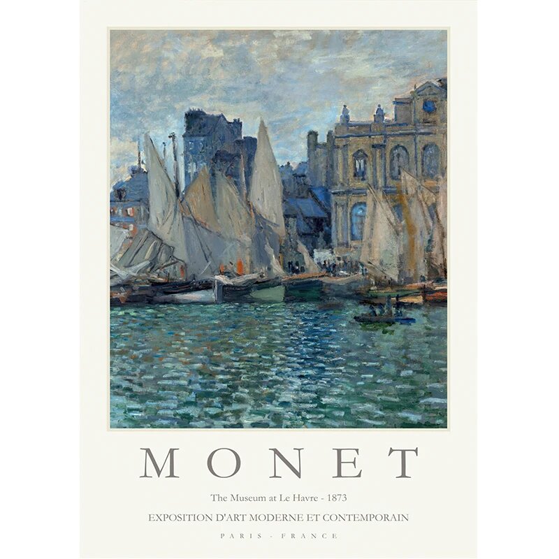 Клод Моне. Le Port de Le Havre. 50x70см, без рамы