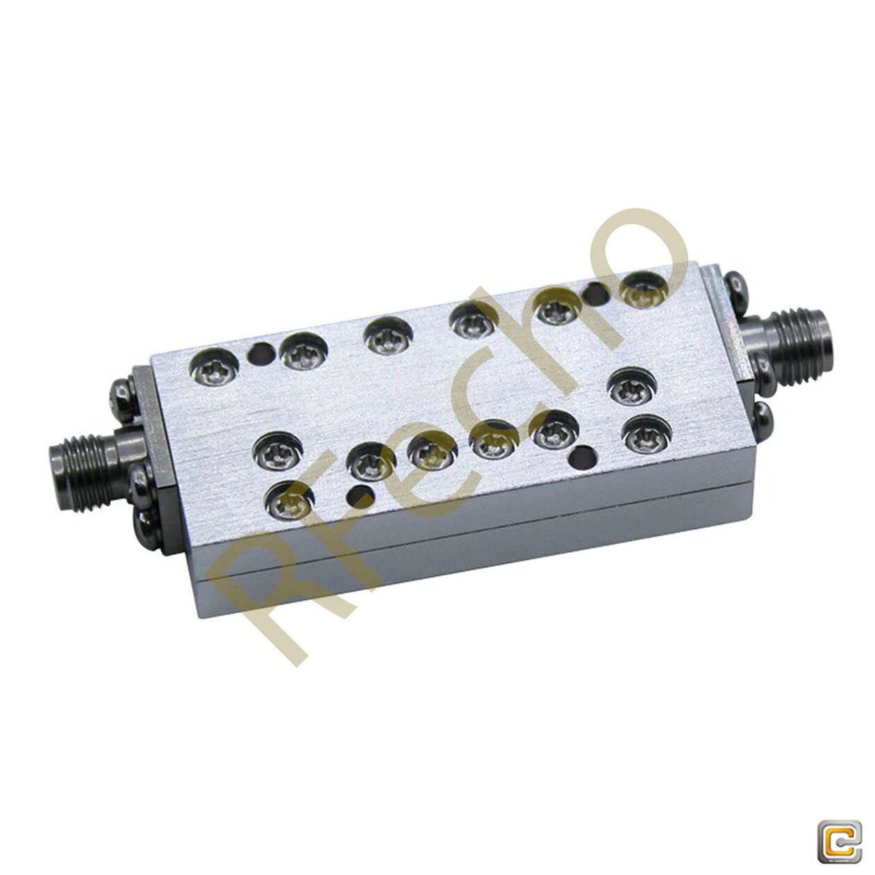 High Pass Microwave Cavity Filter 1.5GHz to 14GHz Passive RF High Pass Filter rejection ≥ 50dB @ DC~1.17GHz with SMA Female Connector