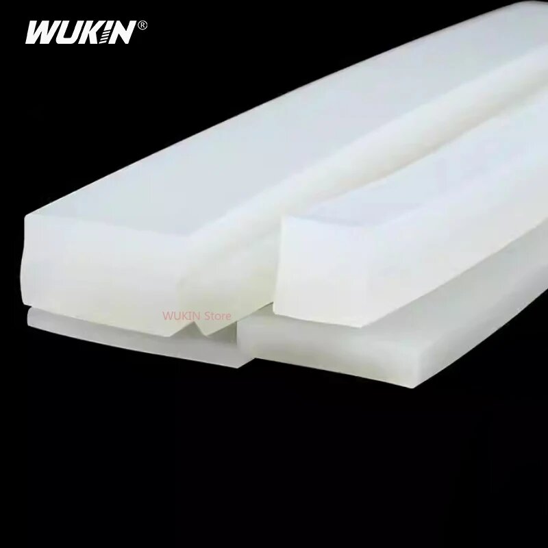 Термостойкий белый силиконовый уплотнительный профиль 1x2мм~30x50мм 1x2mm-5M