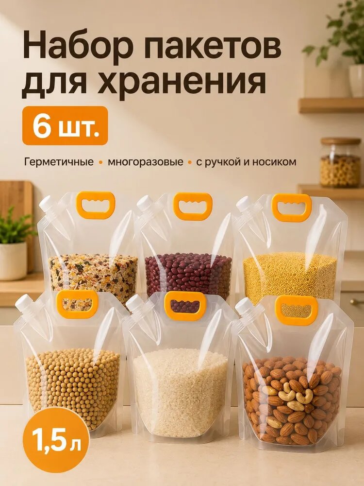 Пакет bag in box с краном 22*25 см, 6 шт
