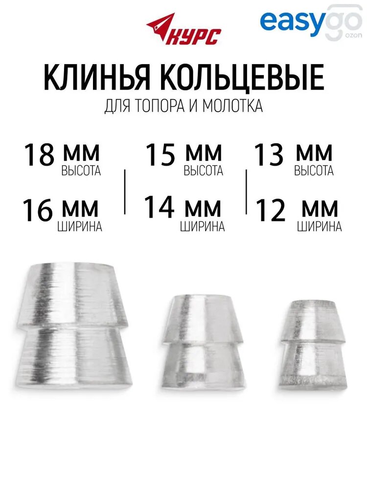 Клин для топора3 штуки); подходит для молотка, топора