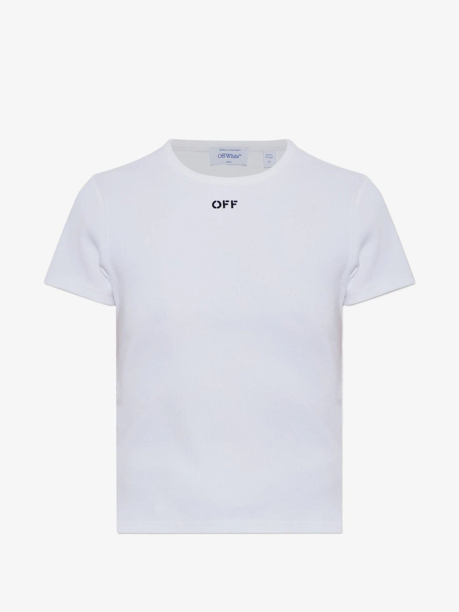 Футболка Embroidered-logo ribbed T-shirt