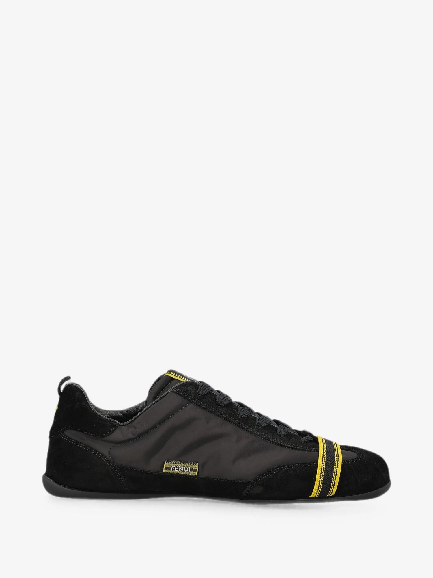 Кроссовки Wrap black suede and fabric low-top trainers