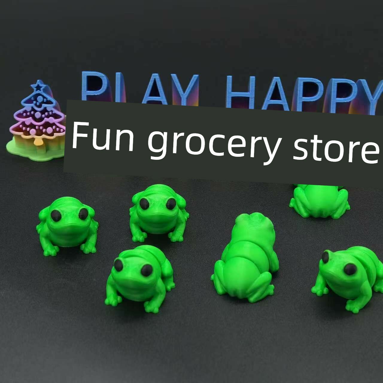 3D-печать миниатюрная фигурка лягушки с поднятой задней частью с суставами, игрушка 5 см, коллекционная декорация для