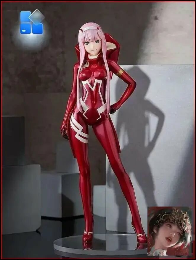 Аниме фигурка Любимый во Франксе Zero Two, высота 24 см, коллекционная модель из ПВХ для фанатов аниме