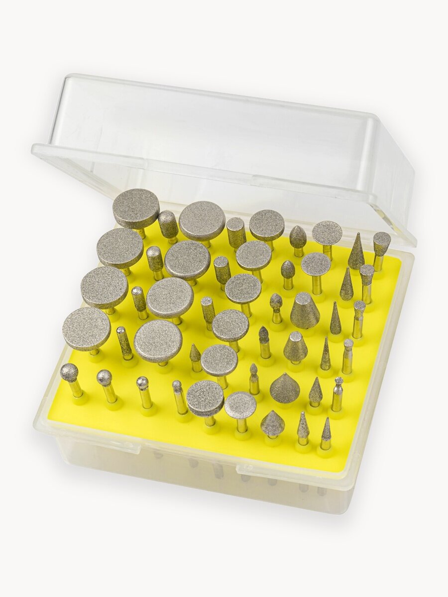 Набор алмазных фрез для гравера (50 штук), бренд DLT, арт.1964