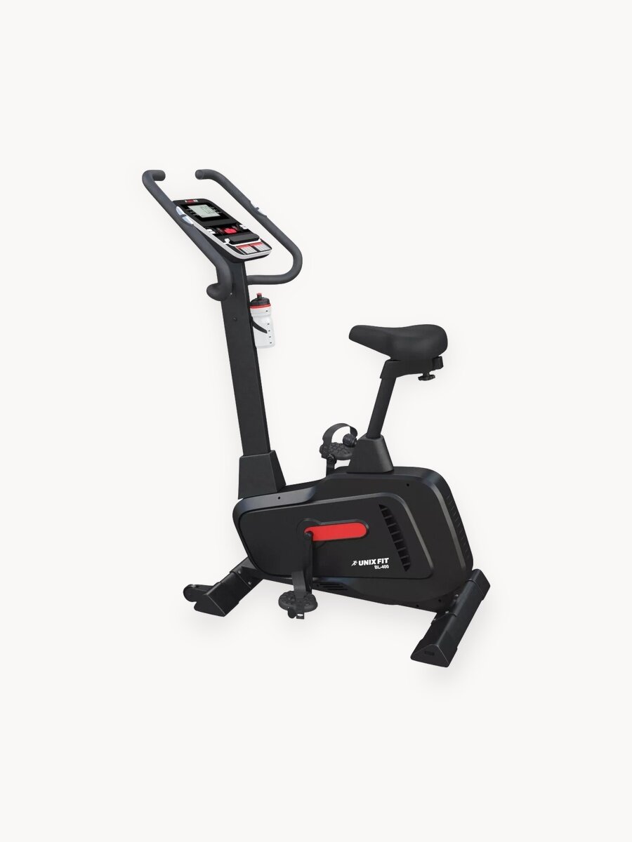 Велотренажер электромагнитный UNIX Fit BL-400 для дома, маховик 9 кг (инерционный 15 кг), 8 уровней нагрузки UNIXFIT