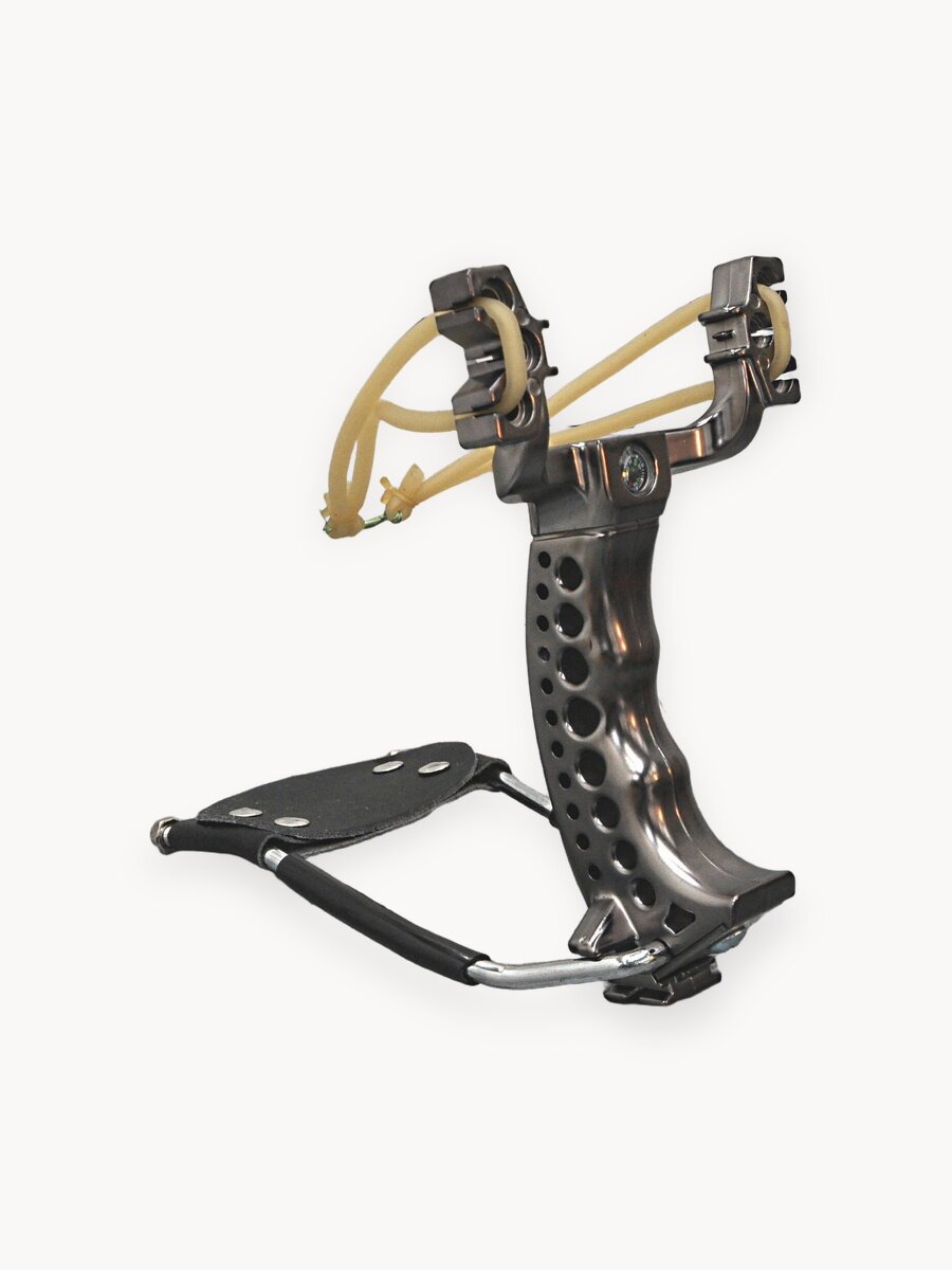 Рогатка для рыбалки и охоты набор с катушкой и прицелом